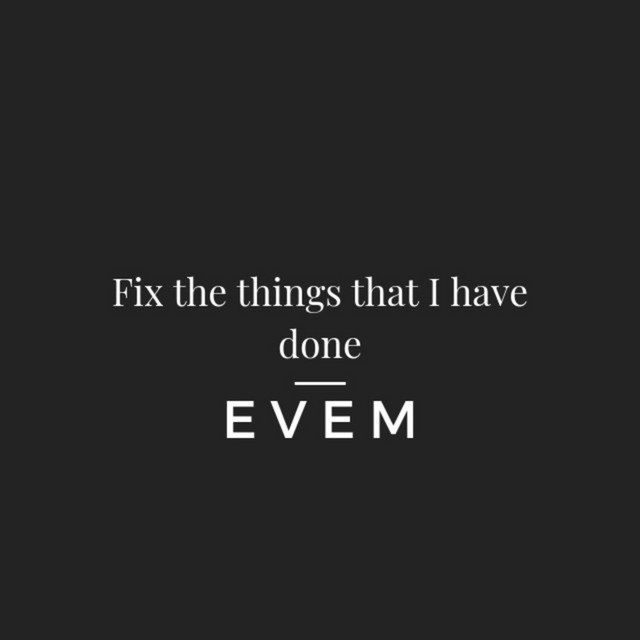 Fix the Things That I Have Done – Single de Evem | Spotify
