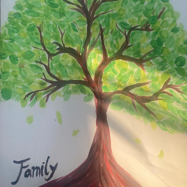 Family Tree Drawing With Color