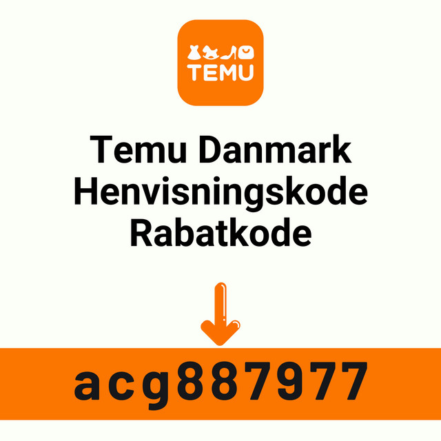 Temu Danmark Henvisningskode: acg887977 – Temu 30% Rabatkode | Podcast ...