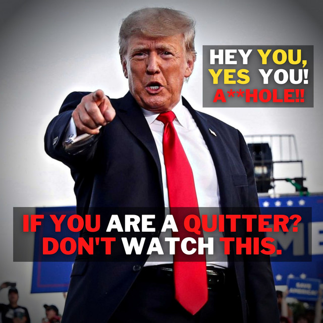 Donald Trump - "NEVER, EVER, GIVE UP." Donald Trump's Motivational ...