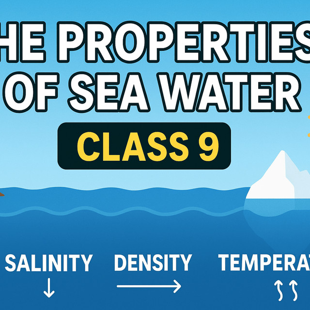 The Properties of Sea Water (Class 9th Geography full chapter) - Land ...