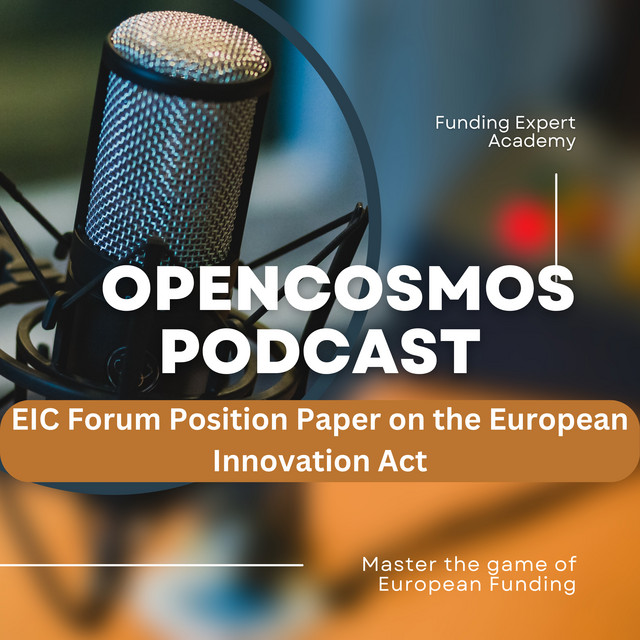 EIC Forum Position Paper on the European Innovation Act - OpenCosmos ...