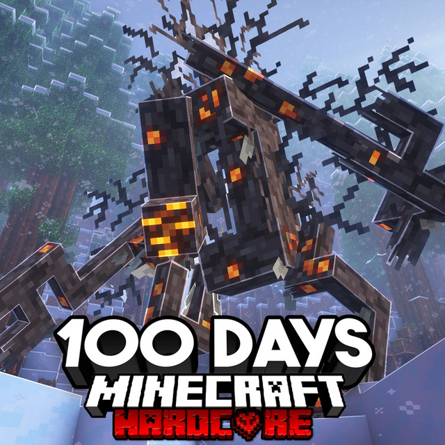 100 Days Stranded in a Haunted Redwood Forest in Minecraft Hardcore ...