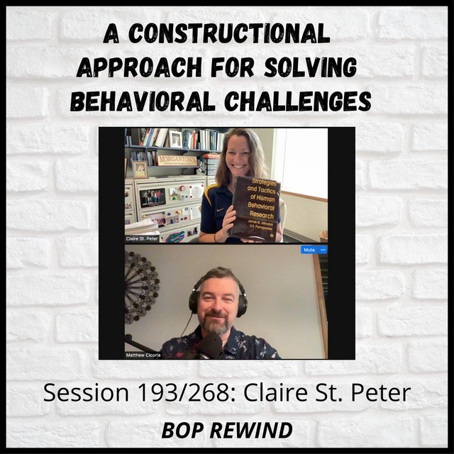BOP REWIND: A Constructional Approach for Solving Behavioral Challenges ...