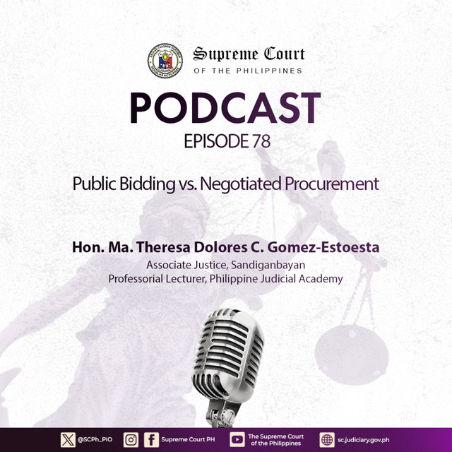 EPISODE 78: Public Bidding vs. Negotiated Procurement - Supreme Court ...