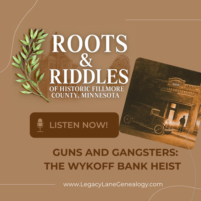 Guns & Gangsters: The Wykoff Bank Heist - Roots & Riddles | Podcast on ...
