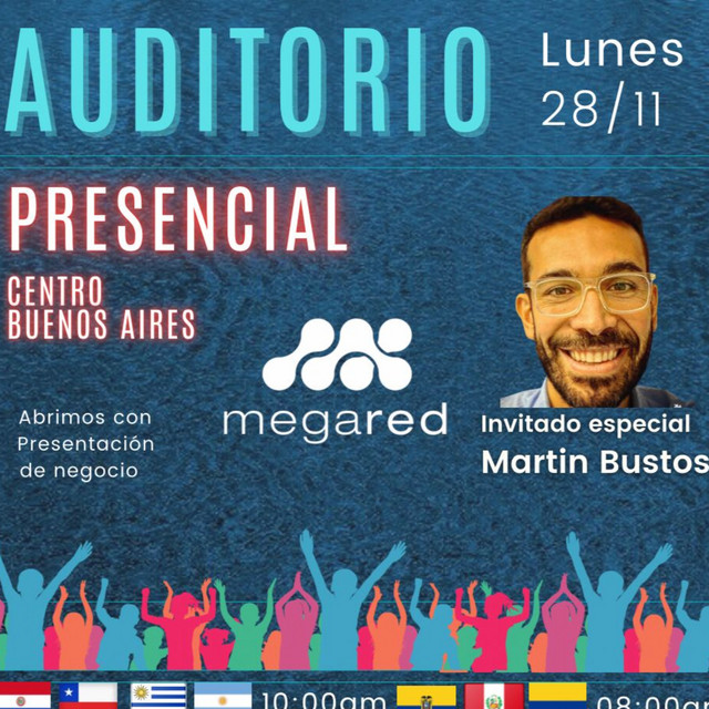 Auditorio Megared 28/11/22 - Invitado Especial Martín Bustos ...