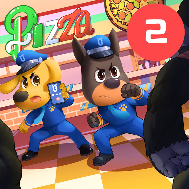 【Where is Black Bear?】Pizza in Sceneland Village(P2) - Sheriff Labrador ...