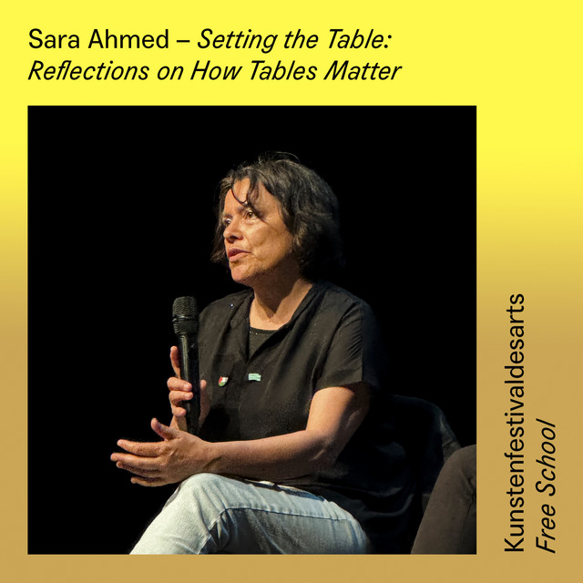 Sara Ahmed – Q&A with the audience (EN) - Kunstenfestivaldesarts ...
